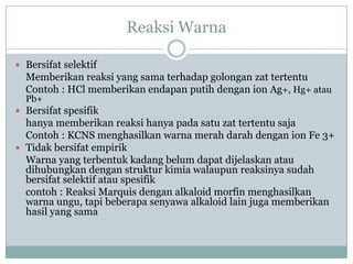Identifikasi senyawa secara sederhana | PPTX