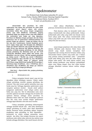 Identifikasi spektrometri | PDF