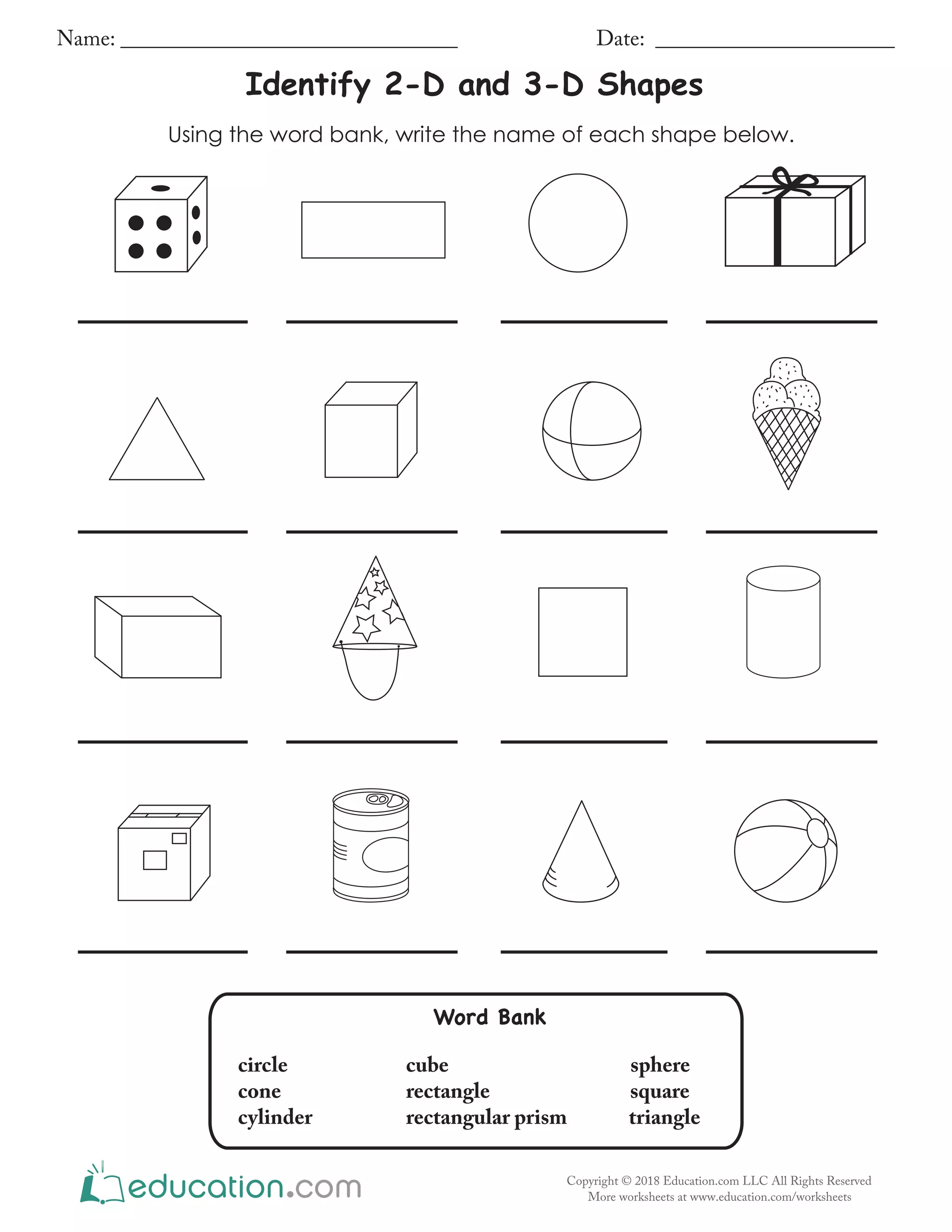 Identify 2d-and-3d-shapes | PDF