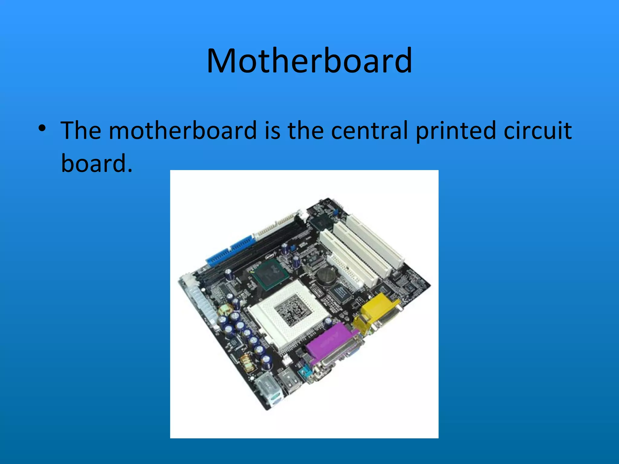 Identify The Different Parts Of A Computer | PPT