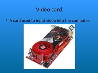 Identify The Different Parts Of A Computer | PPT