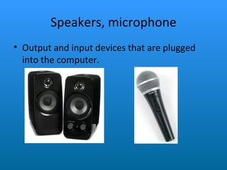 Identify The Different Parts Of A Computer | PPT