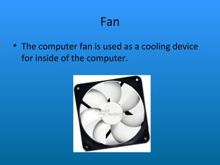 Identify The Different Parts Of A Computer | PPT