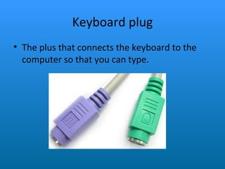 Identify The Different Parts Of A Computer | PPT