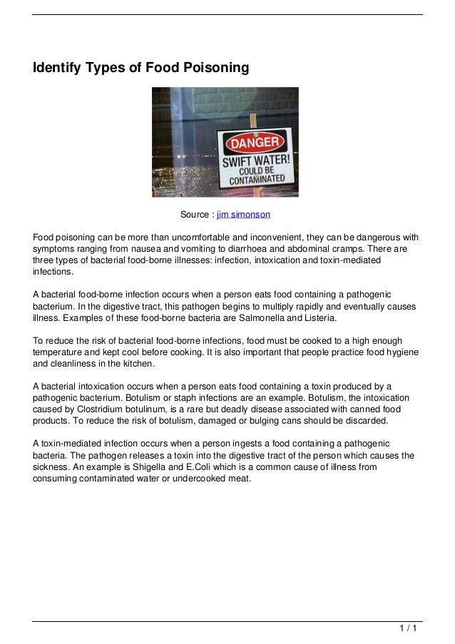 Identify Types Of Food Poisoning identify-types-of-food-poisoning