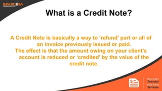 Identify a credit note! | PPT