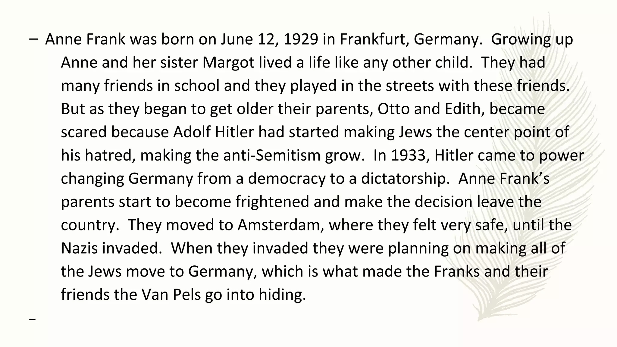 Anne Frank - The diary of a young girl | ODP