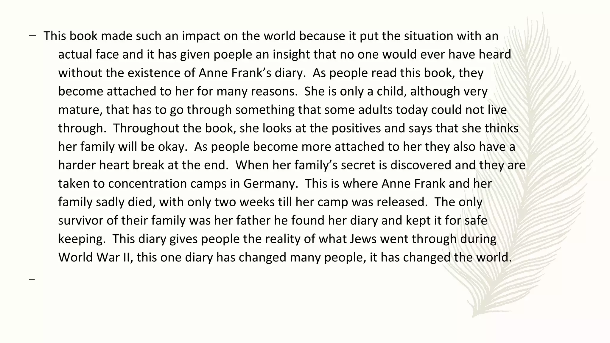 Anne Frank - The diary of a young girl | ODP