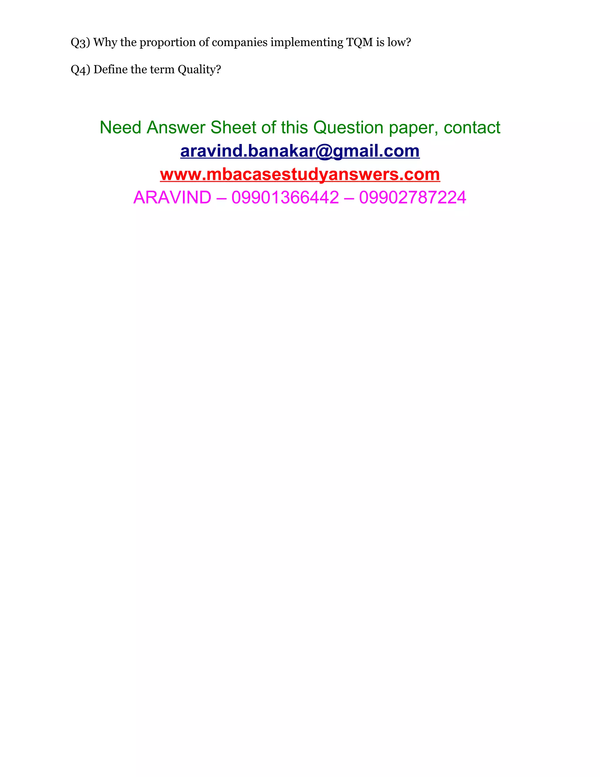 Total Quality Management - Identify and explain the three main types of benchmarking | DOC