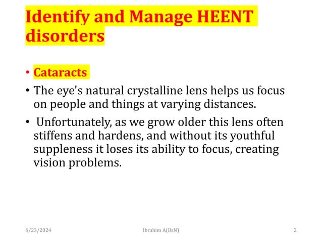 Identify and Manage HEENT disorders.pptx