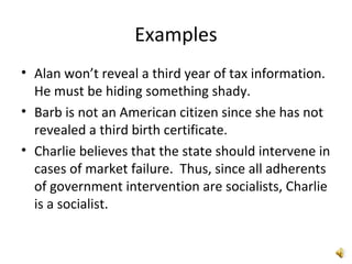 Identify and Reconstruct Arguments | PPT