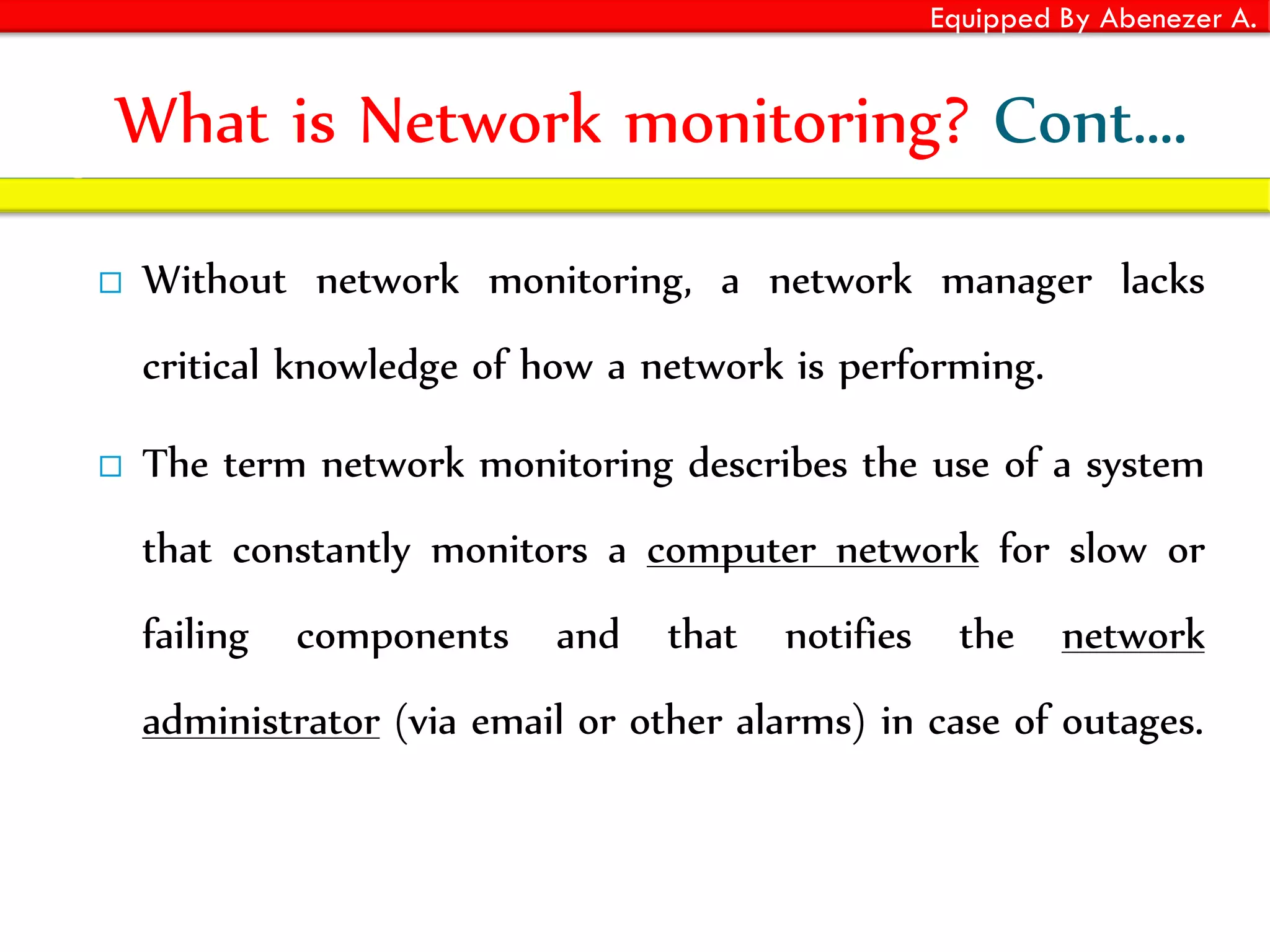 Identify and resolve network problems | PDF
