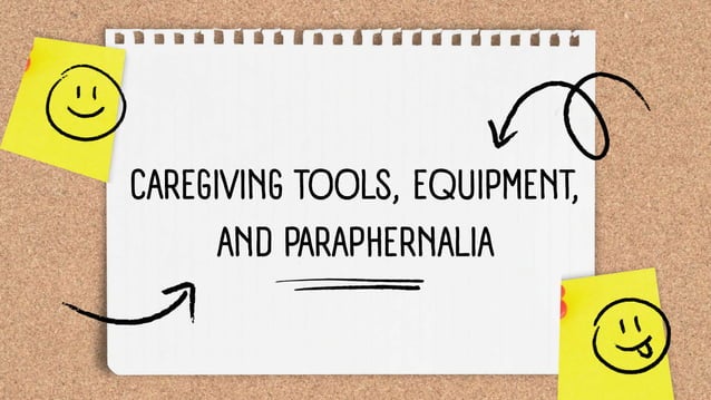 Identify Caregiving Tools, Equipment, and Paraphernalia Applicable to a ...
