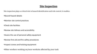 Identify ConstructionWork Hazards and Select Risk Control Strategies ...
