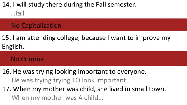 Editing and Proofreading: Identify errors | PPT