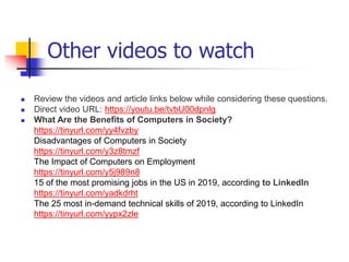 Identify ethical use of computers | PPTX | Technology & Computing
