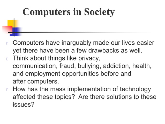 Identify ethical use of computers | PPTX | Technology & Computing