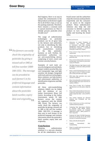 Identify fake pesticides with authentication solutions in India | PDF