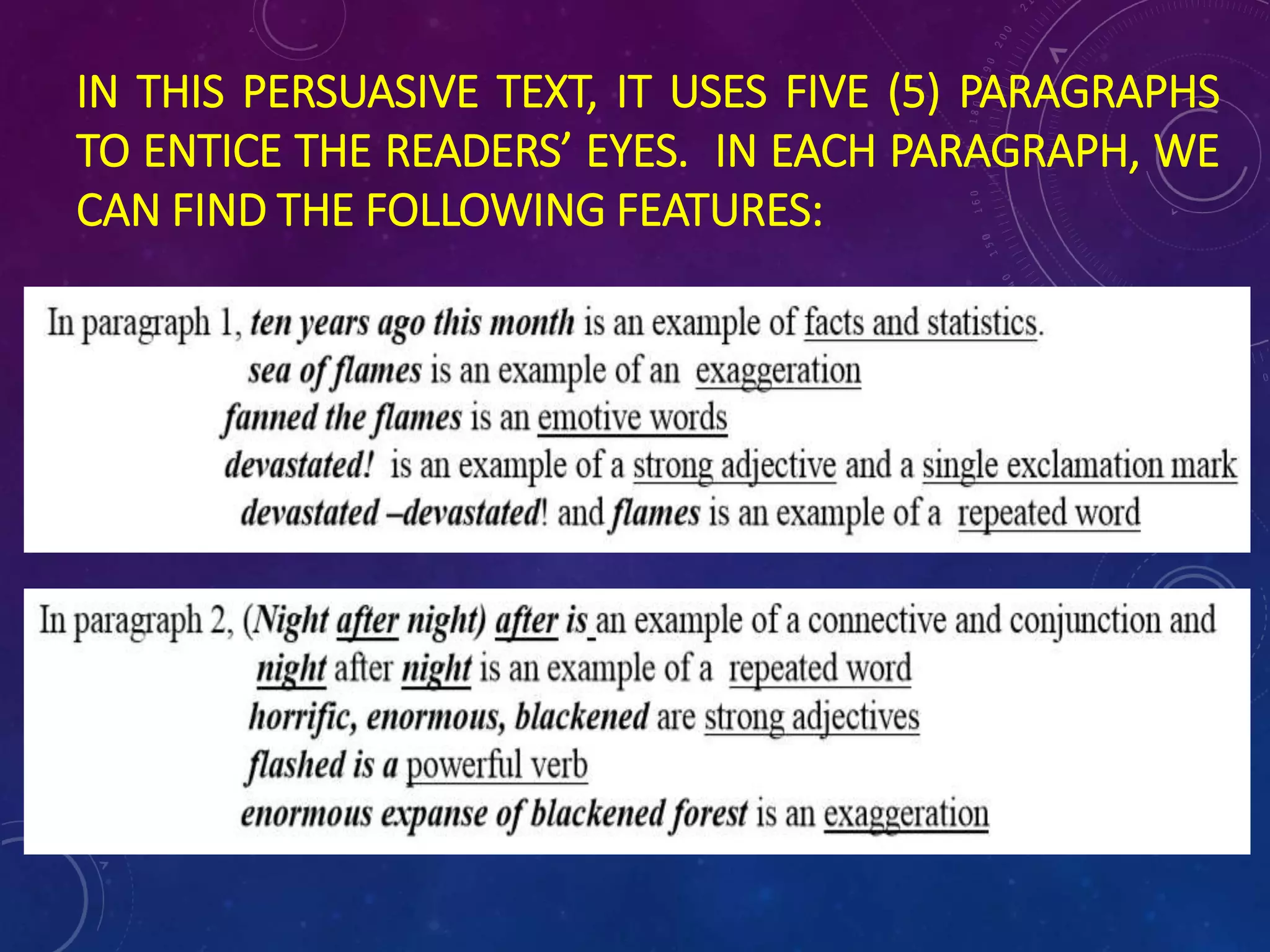 Identify features of persuasive texts | PPTX