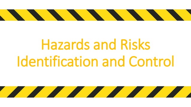Identify hazards and risks | PDF | Medical Health