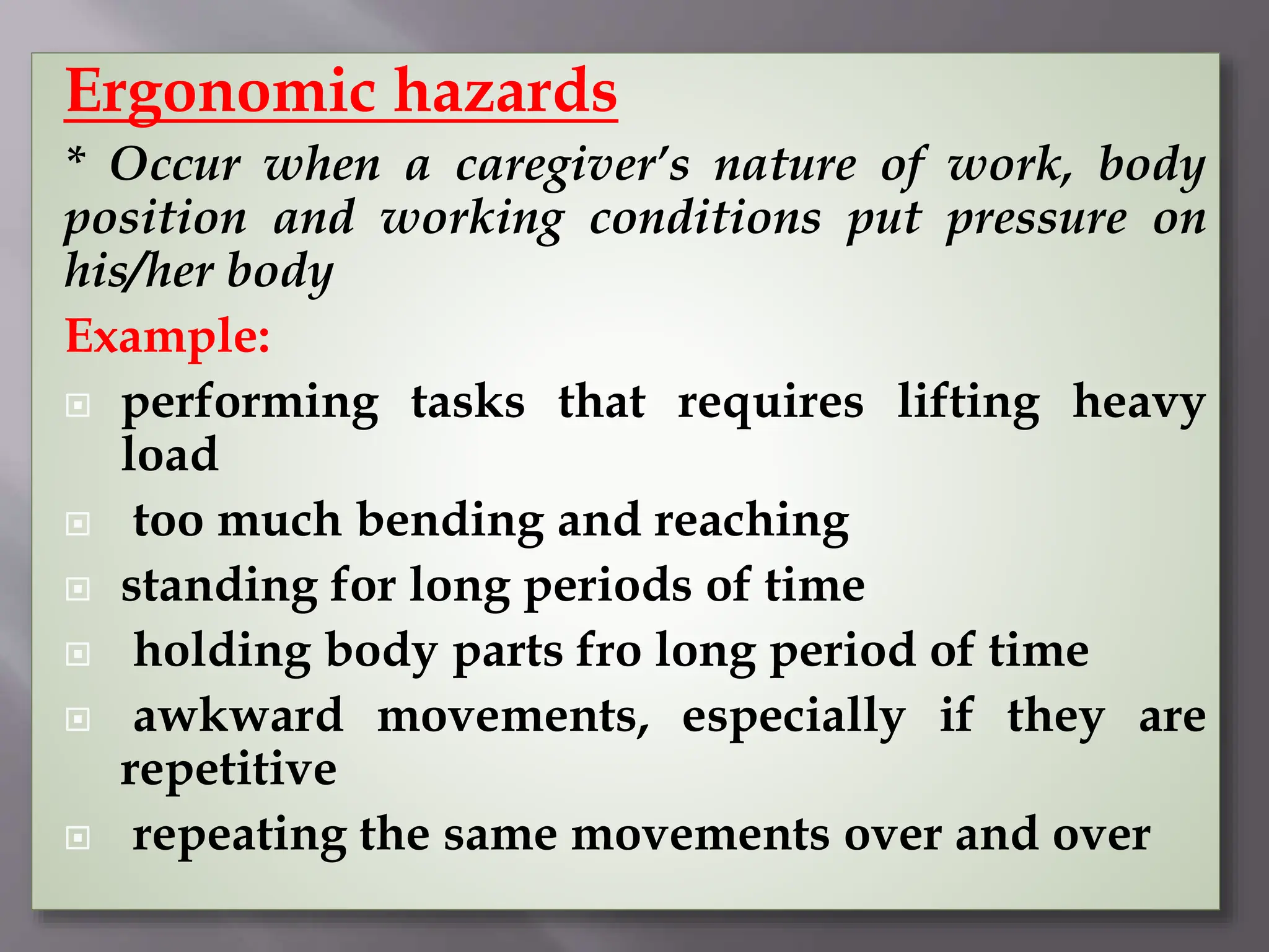 IDENTIFY HAZARDS AND RISKS.pptx | Injuries | Diseases and Conditions