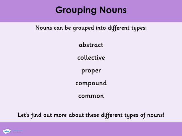Identifying different-types-of-nouns-lesson-teaching-pack | PPT