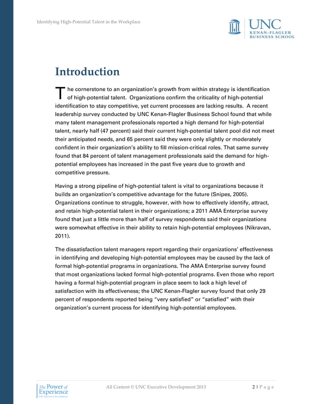 Identifying High-Potential Talent in the Workplace | PDF