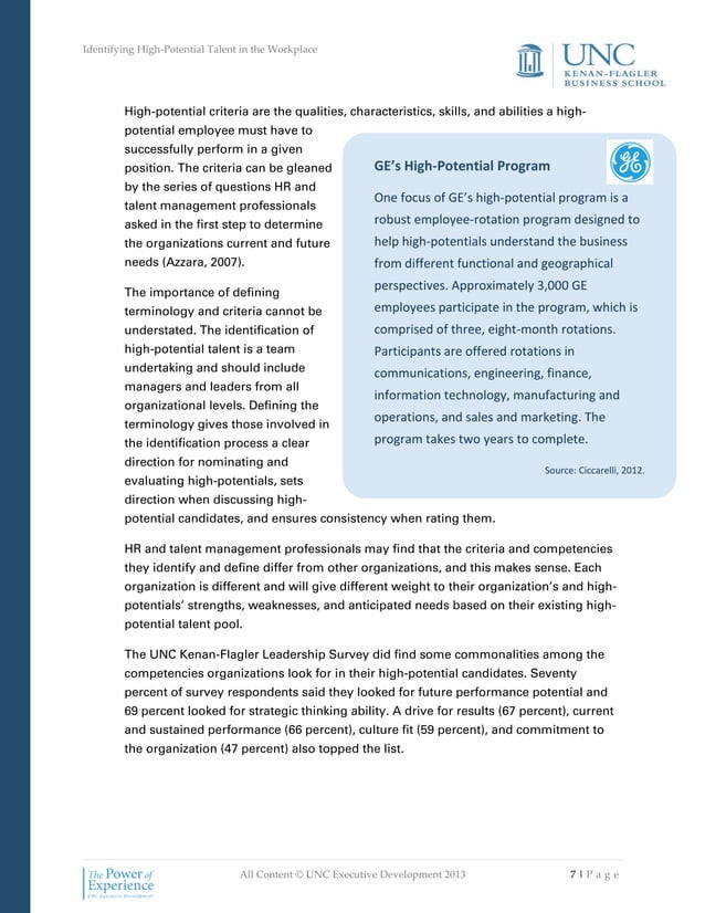 Identifying High-Potential Talent in the Workplace | PDF
