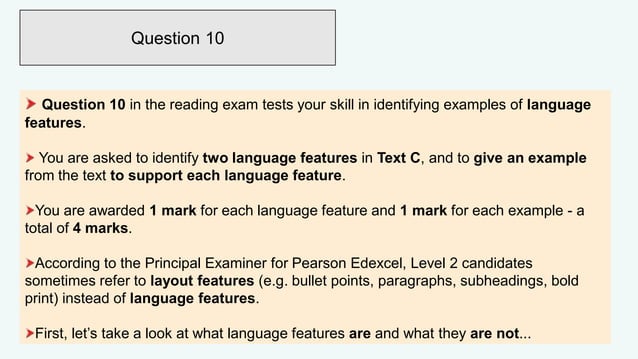 FS English Level 2 - June 24, 2023 (Identifying language features). | PDF