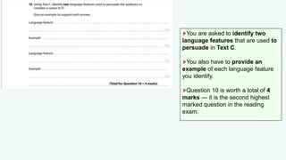 FS English Level 2 - June 24, 2023 (Identifying language features). | PDF