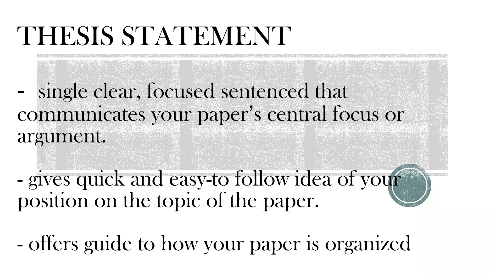 Identifying Thesis Statement And Outlining Reading Texts Pdf