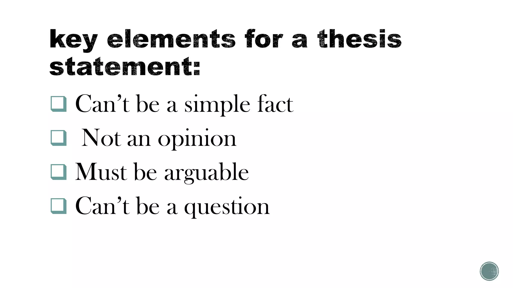 Identifying Thesis Statement And Outlining Reading Texts Pdf