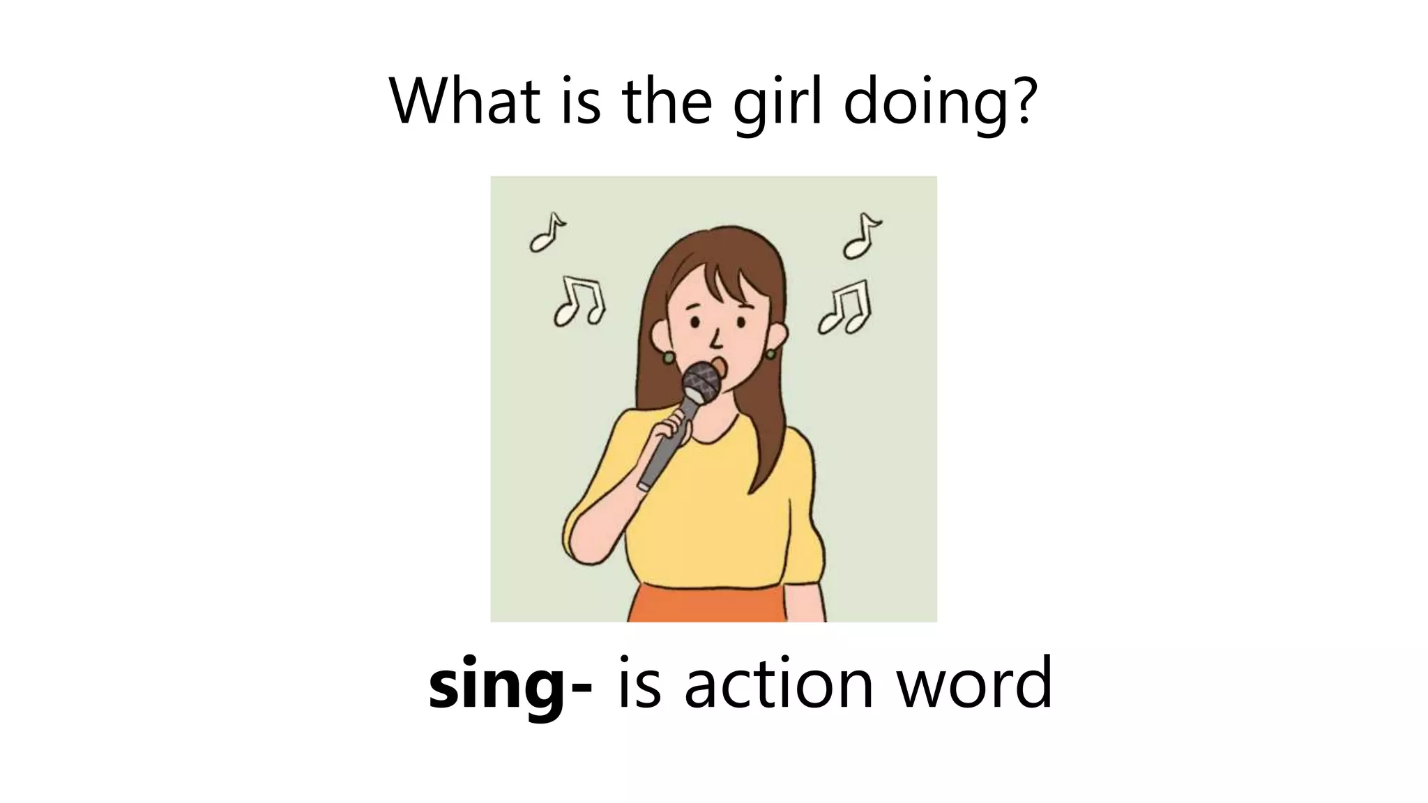 Identifying Action Words | PPTX