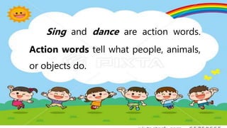 Identifying Action Words | PPTX