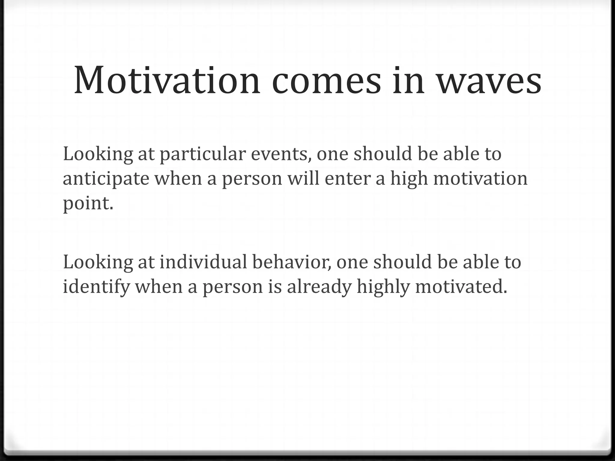 Identifying Activity Motivation Waves | PPTX