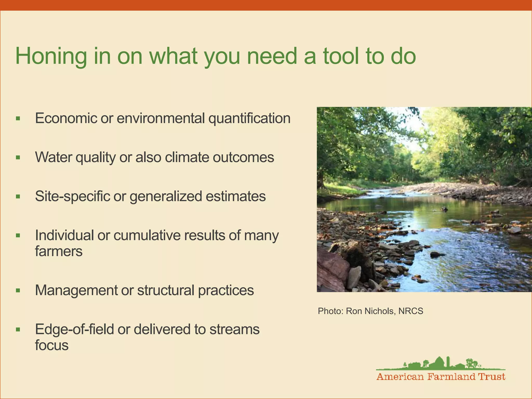 Identifying and comparing climate and water quality quantification ...