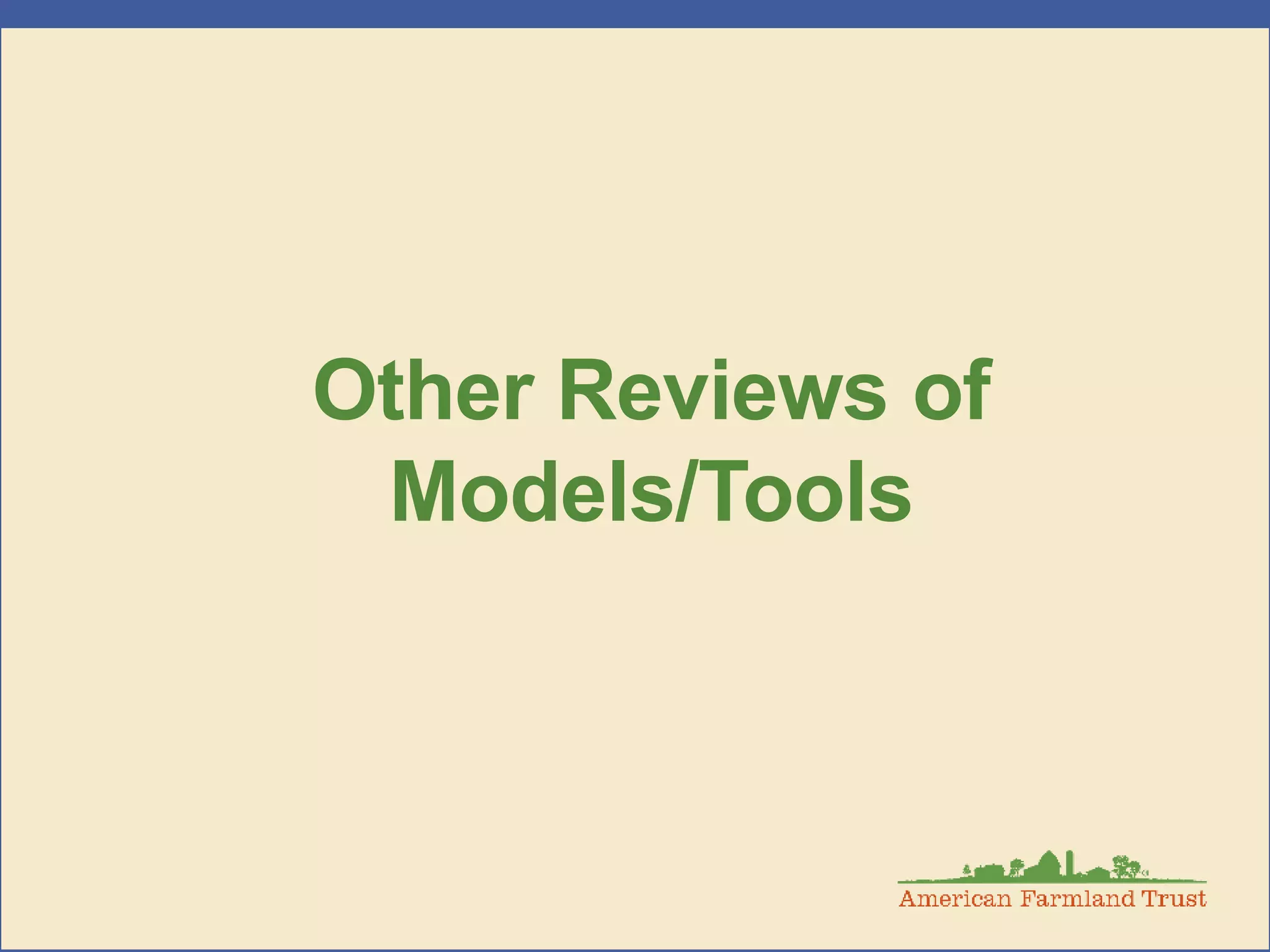 Identifying and comparing climate and water quality quantification ...
