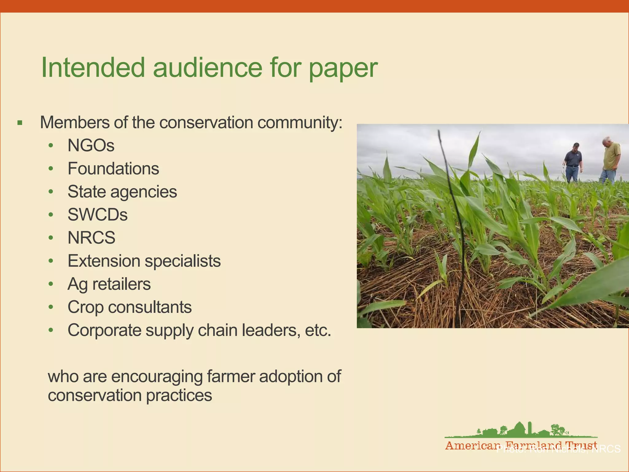 Identifying and comparing climate and water quality quantification ...