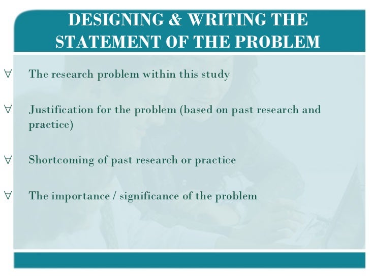 Identifying and defining a research problem