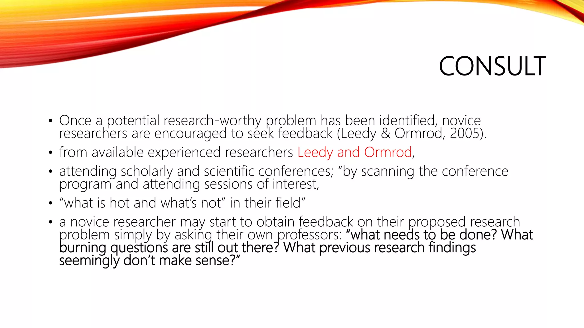 Identifying and defining a research problem | PPTX