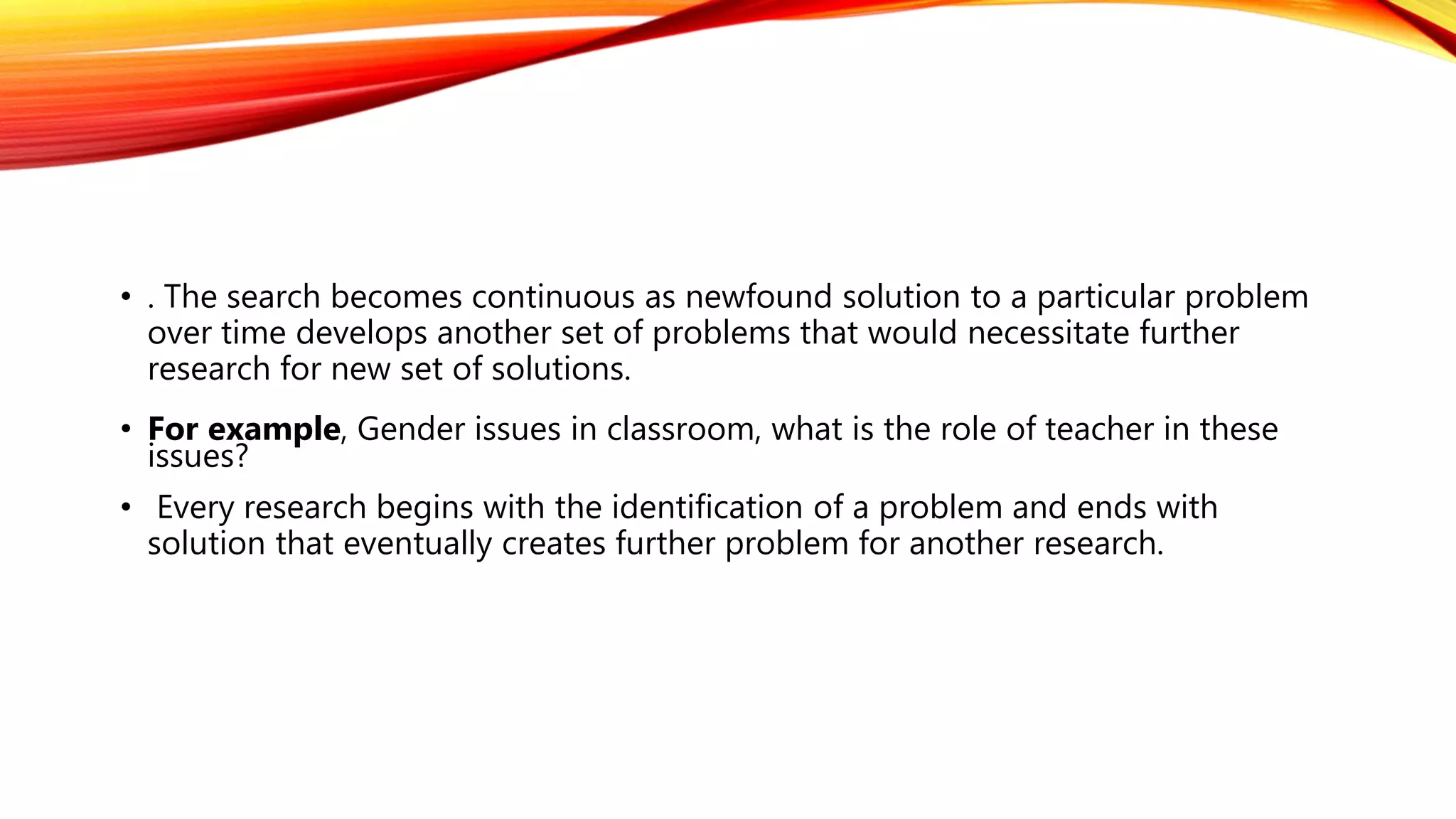 Identifying and defining a research problem | PPTX