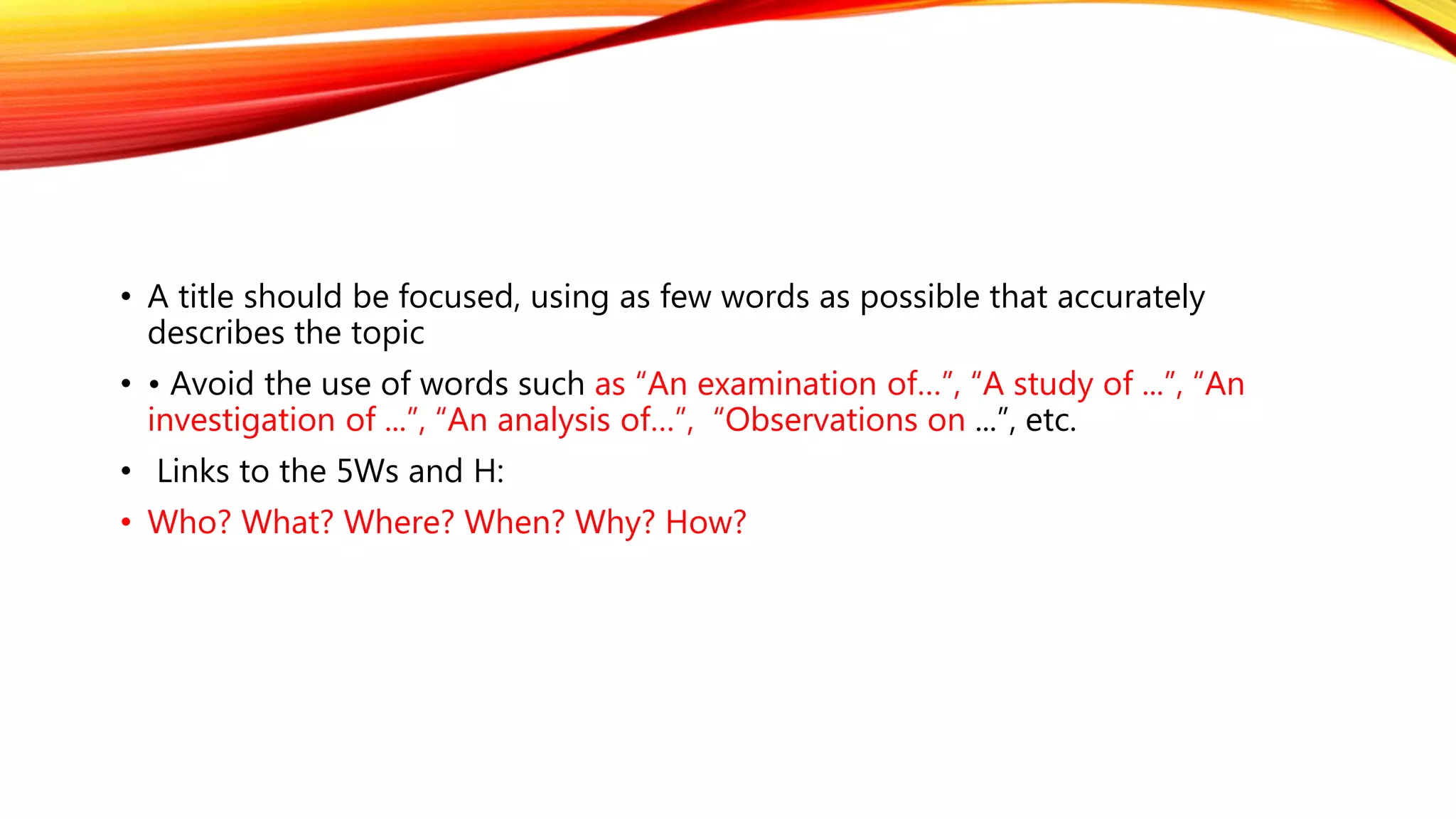 Identifying and defining a research problem | PPTX