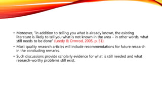 Identifying and defining a research problem | PPTX