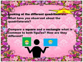 Identifying and describing quadrilaterals | PPTX