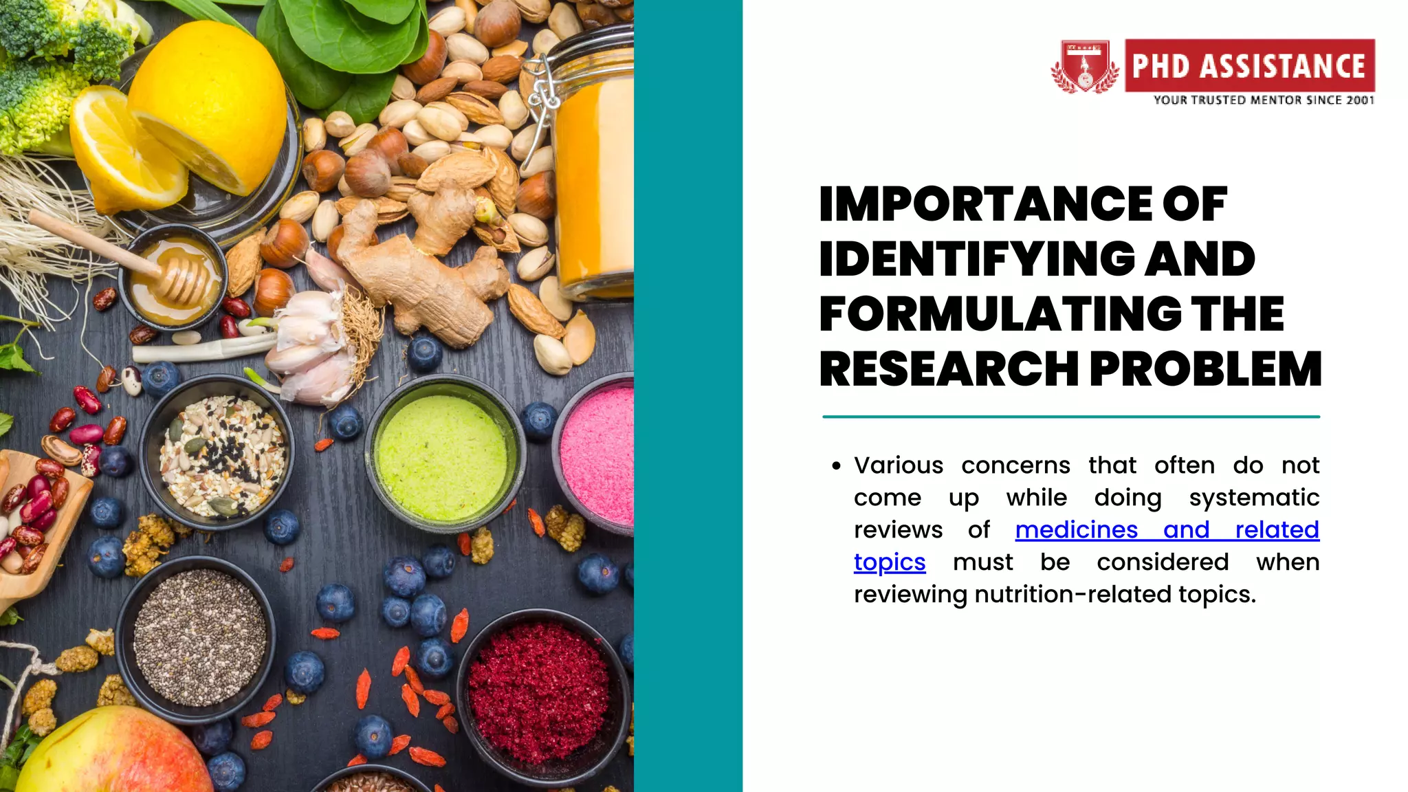 Identifying and Formulating the Research Problem in Food and Nutrition ...