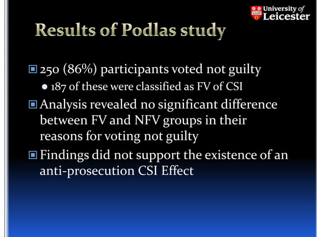 Identifying And Measuring Juror Bias About Forensic Science Evidence | PPTX