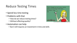 Identifying and measuring testing debt | PPT