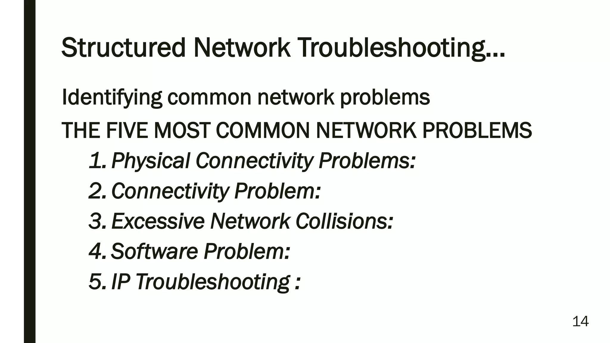 Identifying and resolving network problems | PPT Identifying and resolving network problems | PPT
