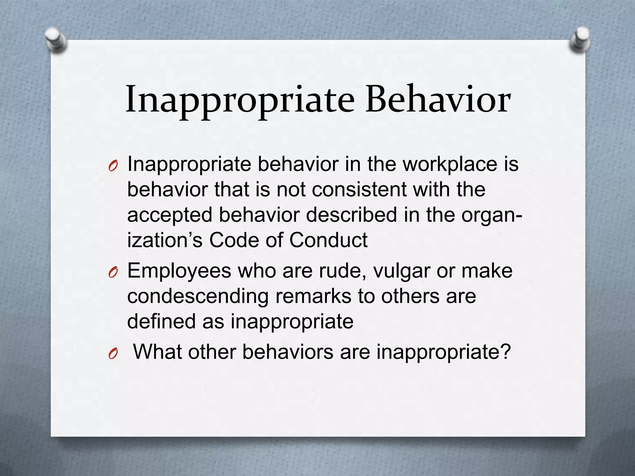 Identifying and responding to workplace issues[1] | PPTX | Crime ...