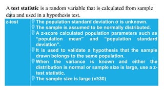 IDENTIFYING APPROPRIATE TEST STATISTICS INVOLVING POPULATION MEAN.pptx